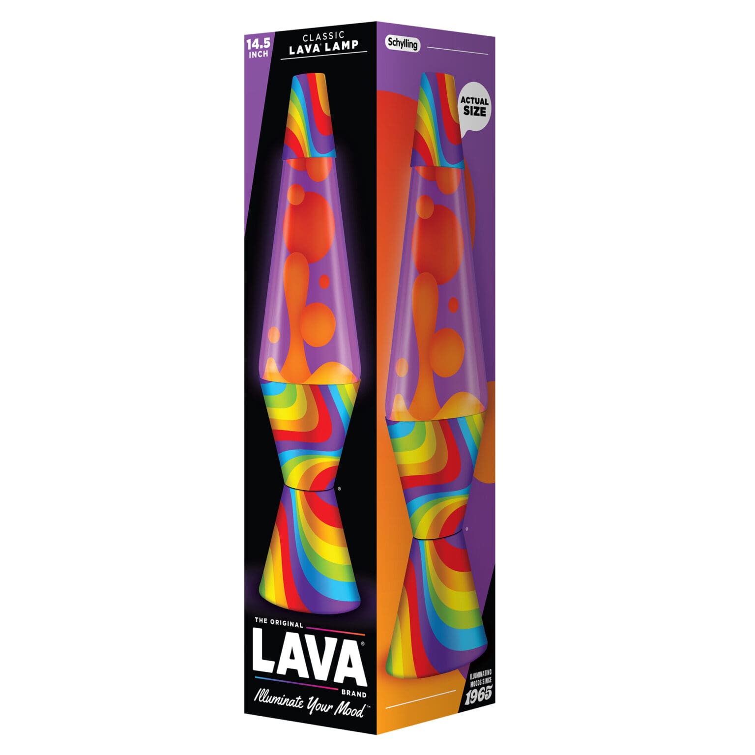 LAVA Lamp - 14.5" Flowing Color Bands Motion Lamp - Yellow Lava and ...